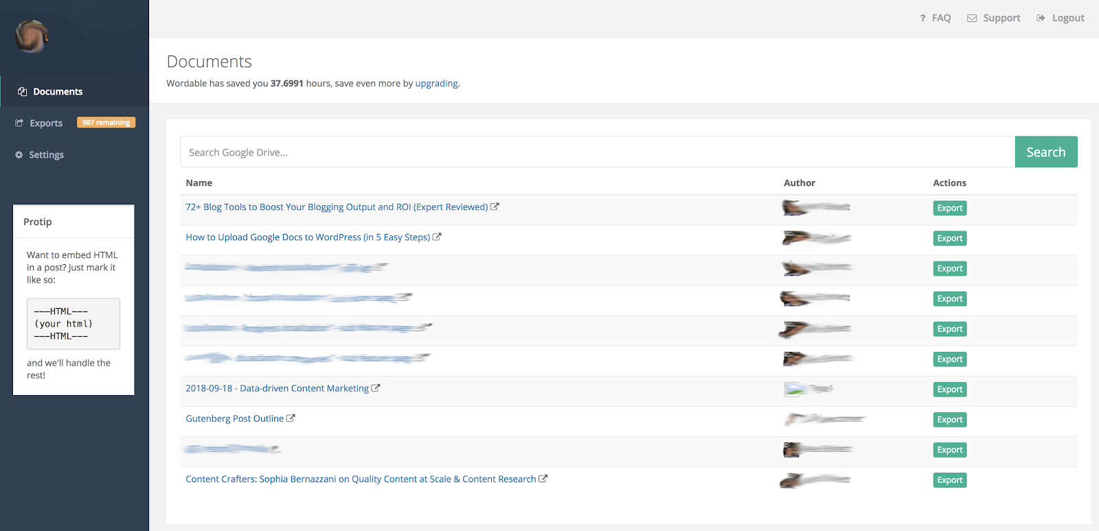 Wordable Review - Save Time Moving Blog Posts from Google Docs to WordPress